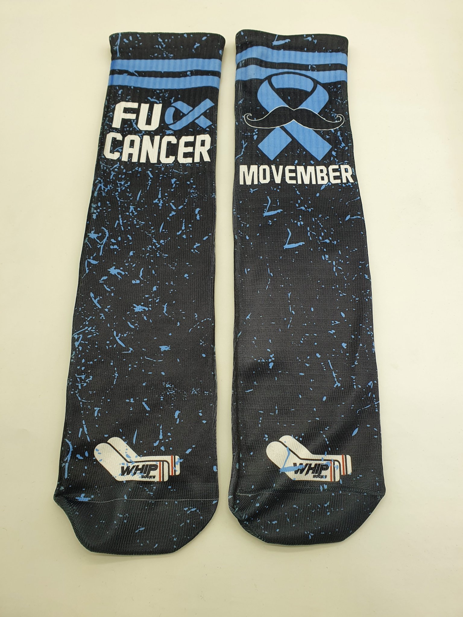 FUCK CANCER MOVEMBER SOCKS – WHIP SOCKS